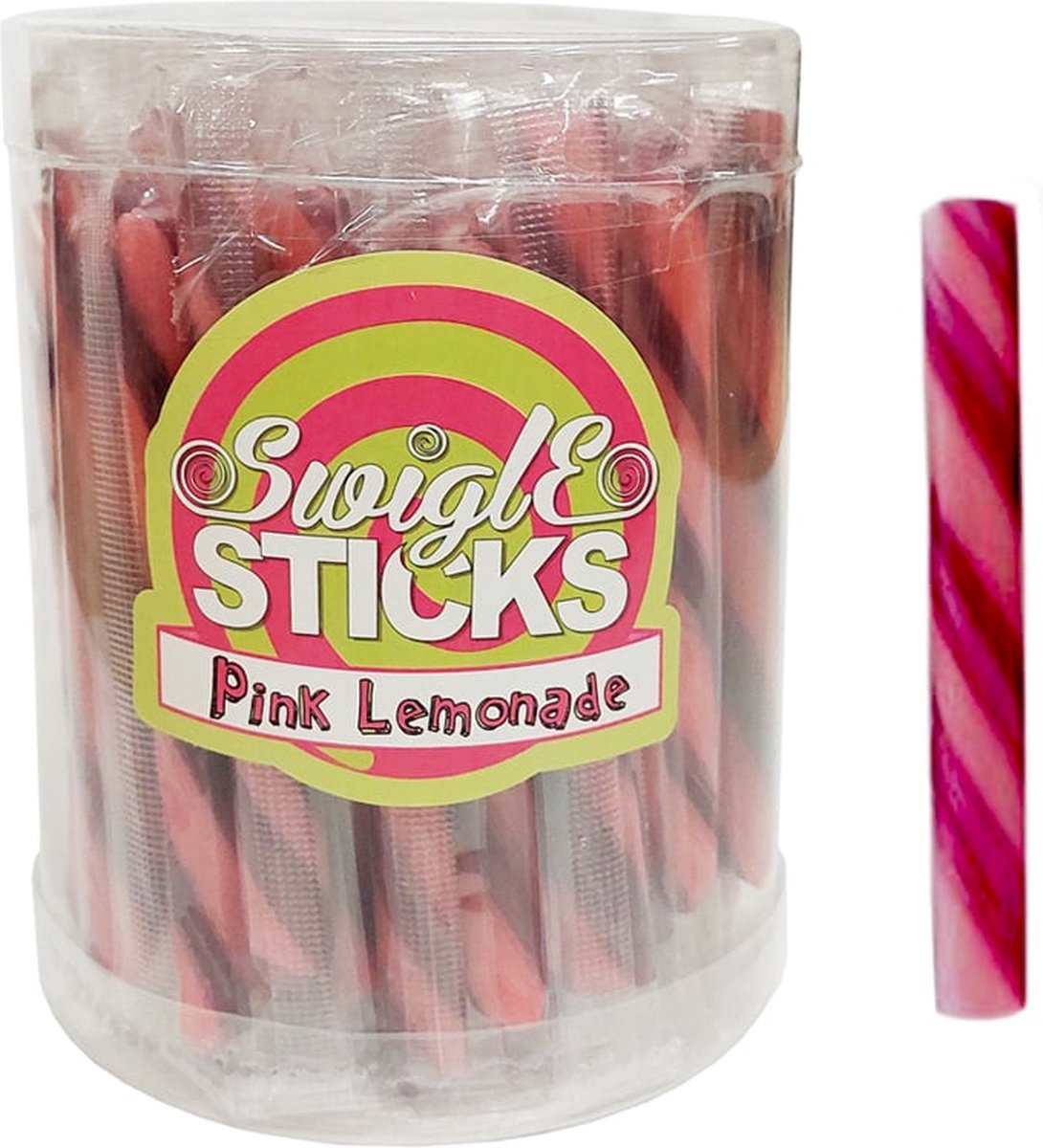 Swigle sticks - pink lemonade - 50 stuks - mini lolly’s - fruit ...
