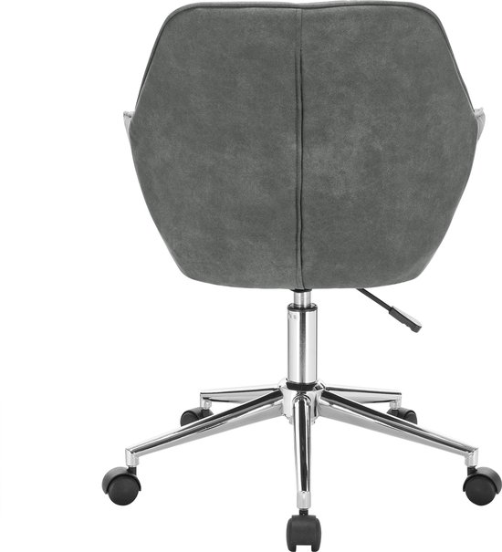 Kamyra® Stoffen Bureaustoel met Armleuning - In Hoogte Verstelbaar ...