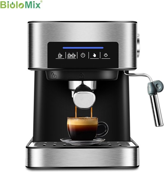 Machine à café MCI Biolomix - Pour Espresso, Cappuccino, Latte et ...