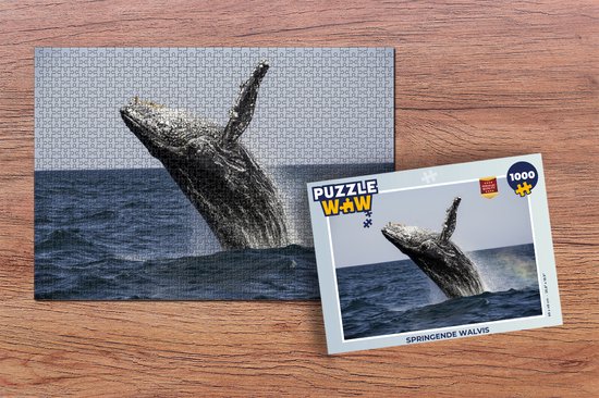 Puzzel Springende walvis - Legpuzzel - Puzzel 1000 stukjes volwassenen ...
