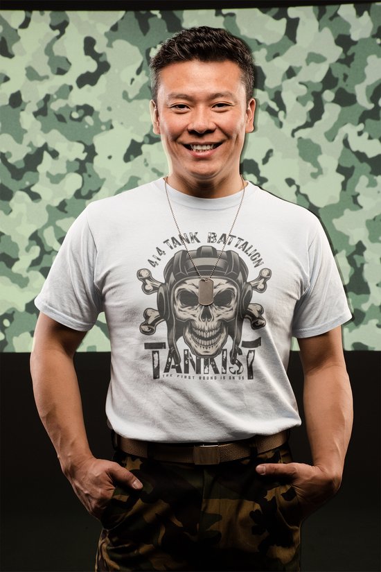 Rick & Rich Tank Battalion - T-shirt M - Skull tshirt - t shirt heren ...