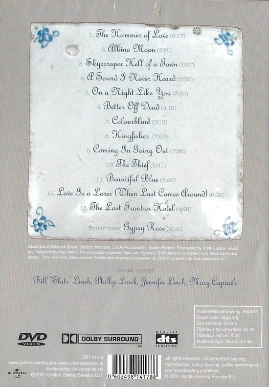 Golden Earring - Millbrook USA (DVD), George Kooymans | Muziek | bol