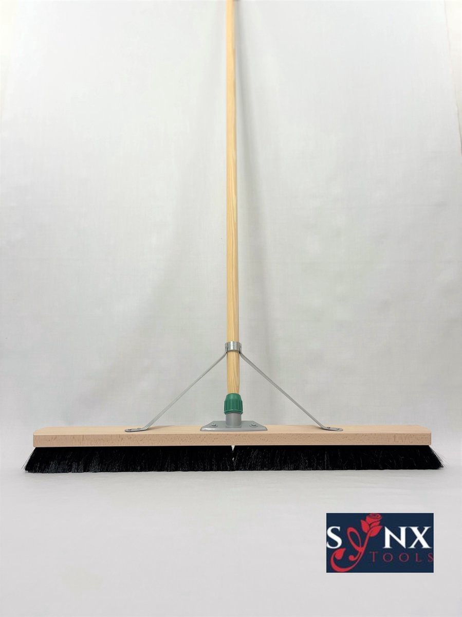 Synx Tools Paardenhaar 80 cm - Zaalveger / Kamerveger - Zachte bezem ...