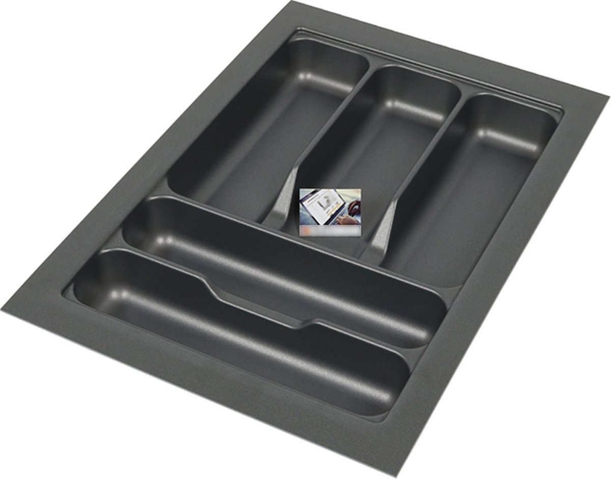 Kunststof Bestekbak Basic Series Antraciet, Breedte 35-30 cm - Diepte ...