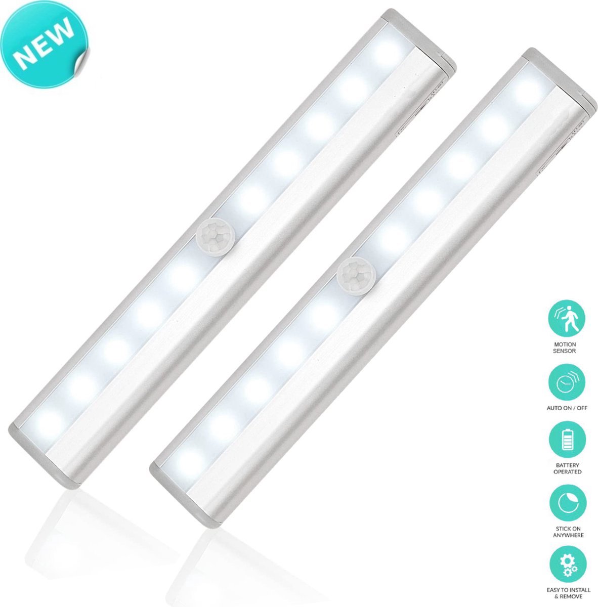 BOTC LED Kastverlichting met bewegingssensor - USB oplaadbaar - LED ...