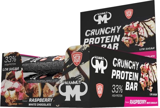 Crunchy Protein Bar (12x45g) Raspberry White Chocolate | bol