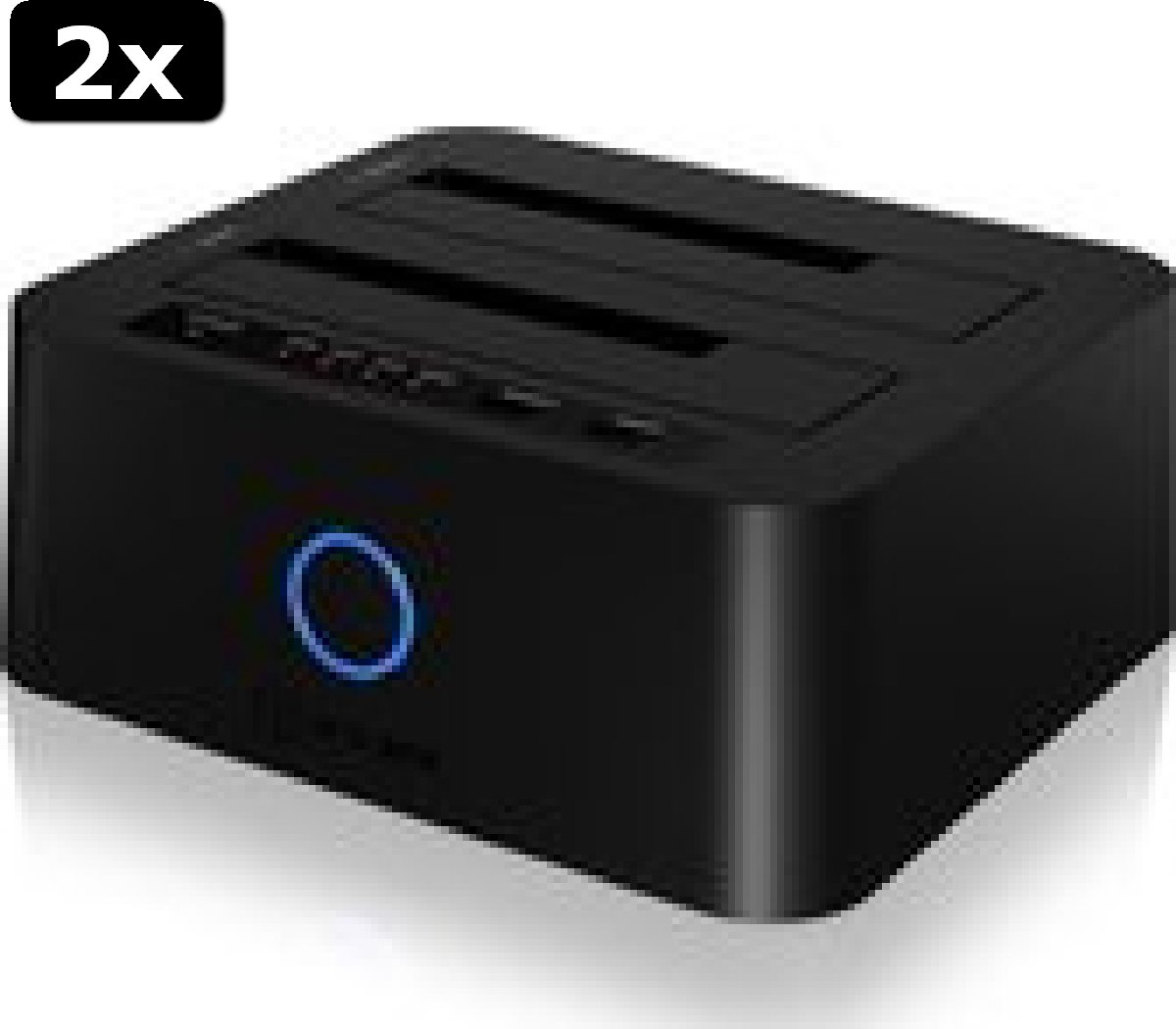 2x ICY BOX IB-123CL-U3 basisstation voor opslagstations Zwart | bol.com
