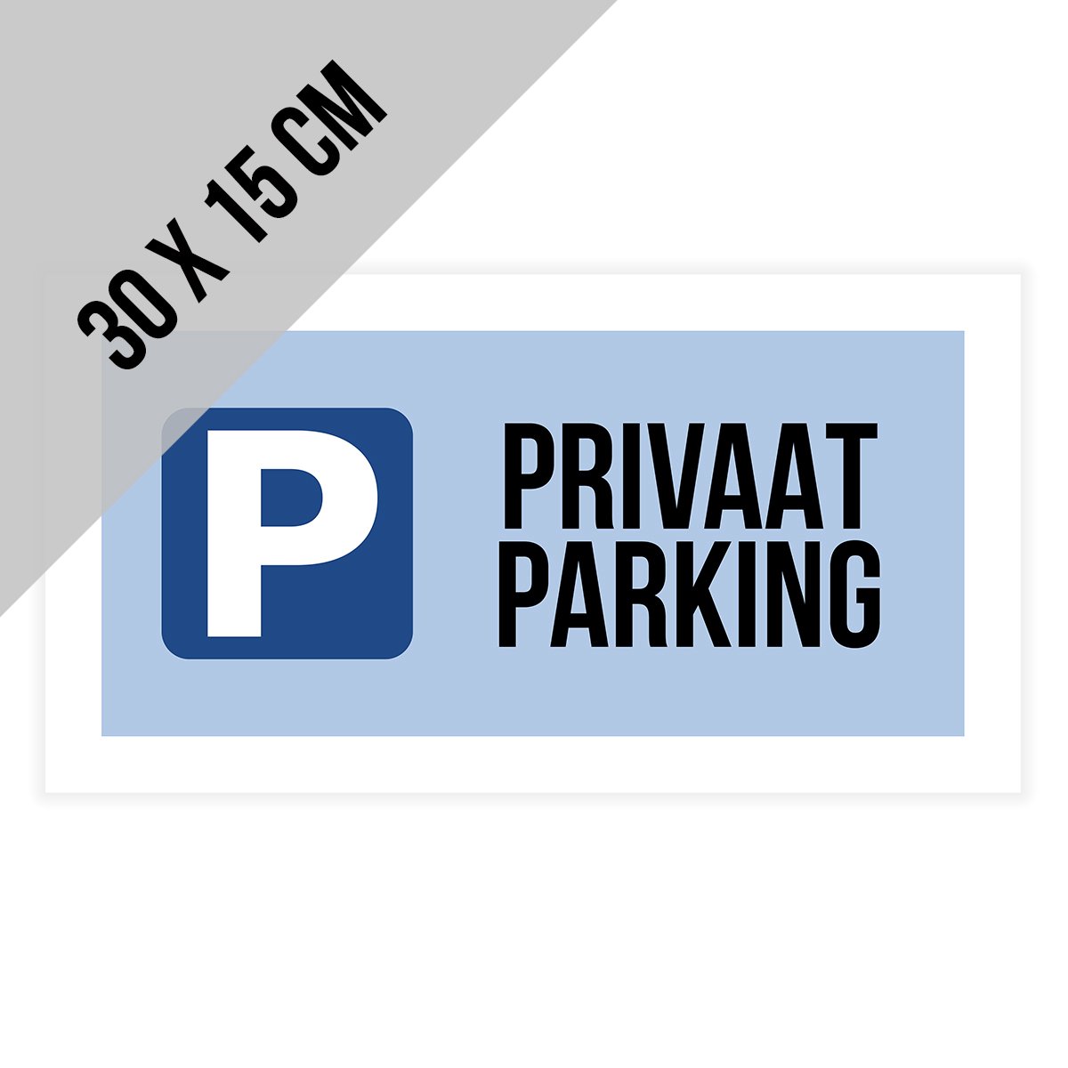 Pictogram/ bord | "Privaat parking" | 30 x 15 cm | Parkeren | Niet ...
