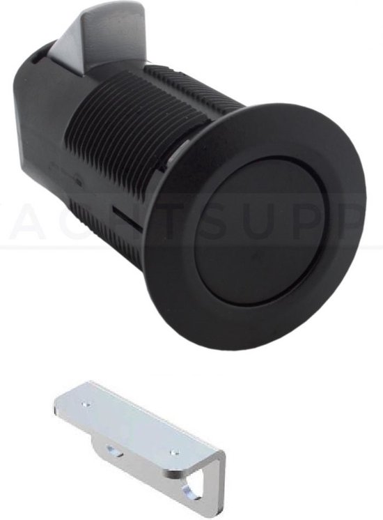 Drukknopslot Southco - MP-05-312-55 - Rond - Zwart - Push-lock ...