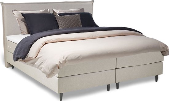 SleepProfit Modern Boxspring 160x200 | Kussen Beige | pocketvering ...