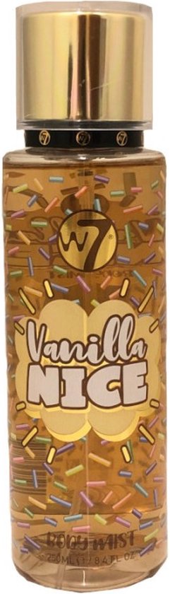 W7 - Vanilla Nice - Body Mist - Dames Bodymist - 250 ml - Vegan | bol
