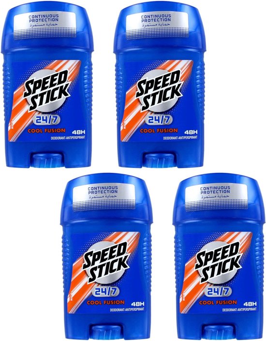 Speed Stick Men - Cool Fusion - Voordeelverpakking 4 x 50 ml | bol