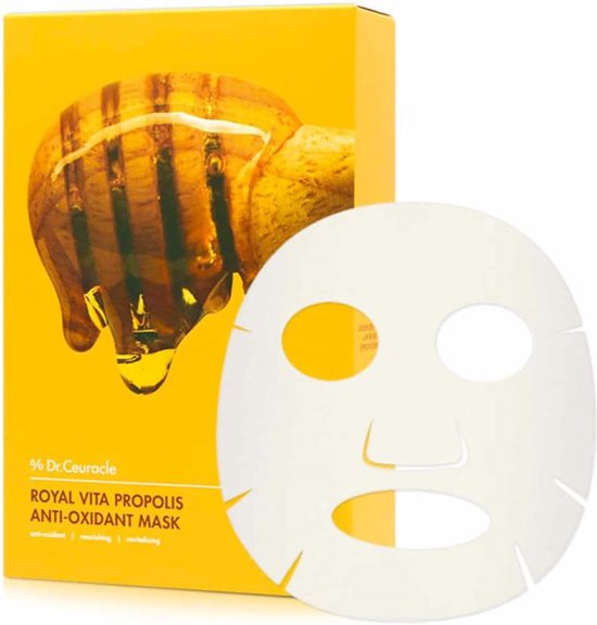 sheet mask - propolis - gezichtsmasker - verzachtend en voedend - the ...