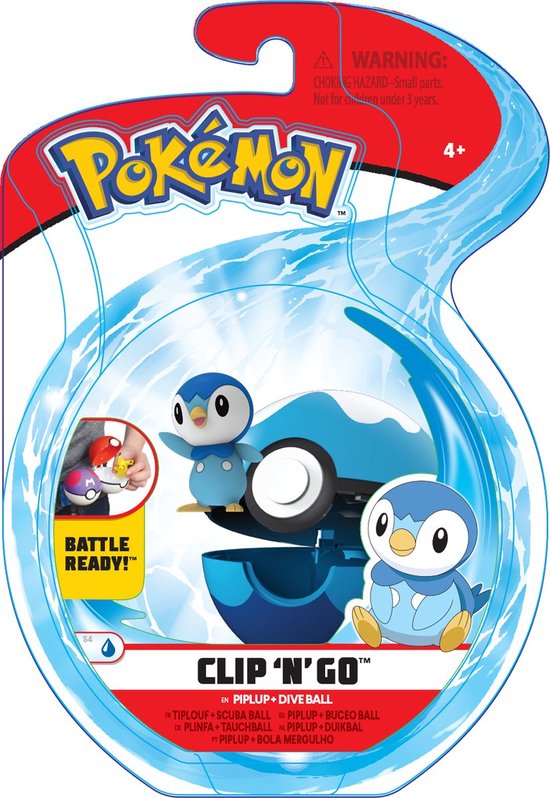 Piplup & Dive Ball - Pokémon Clip 'N Go {Speelgoed Boosterbox Elite ...