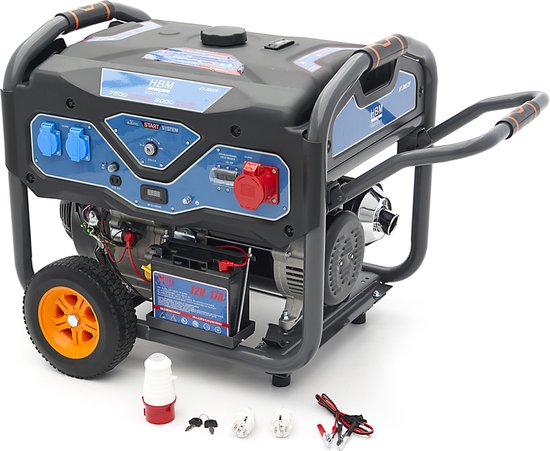 3800 Watt Krachtstroom Generator, Aggregaat Met 389 cc Benzinemotor, 2 ...