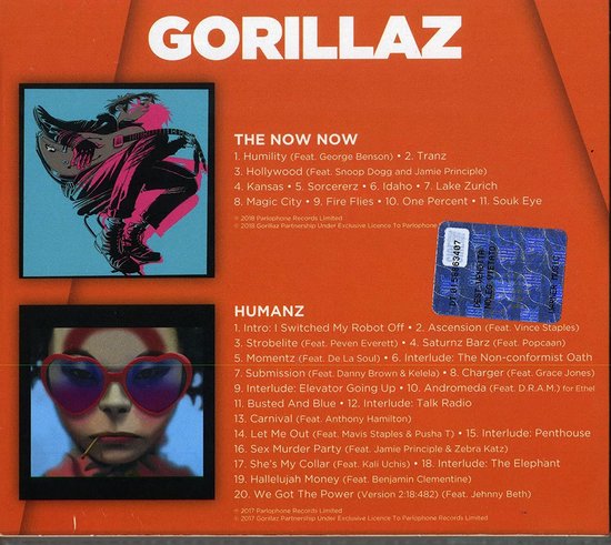 Gorillaz - Now Now & Humanz (CD), Gorillaz | CD (album) | Muziek | bol.com