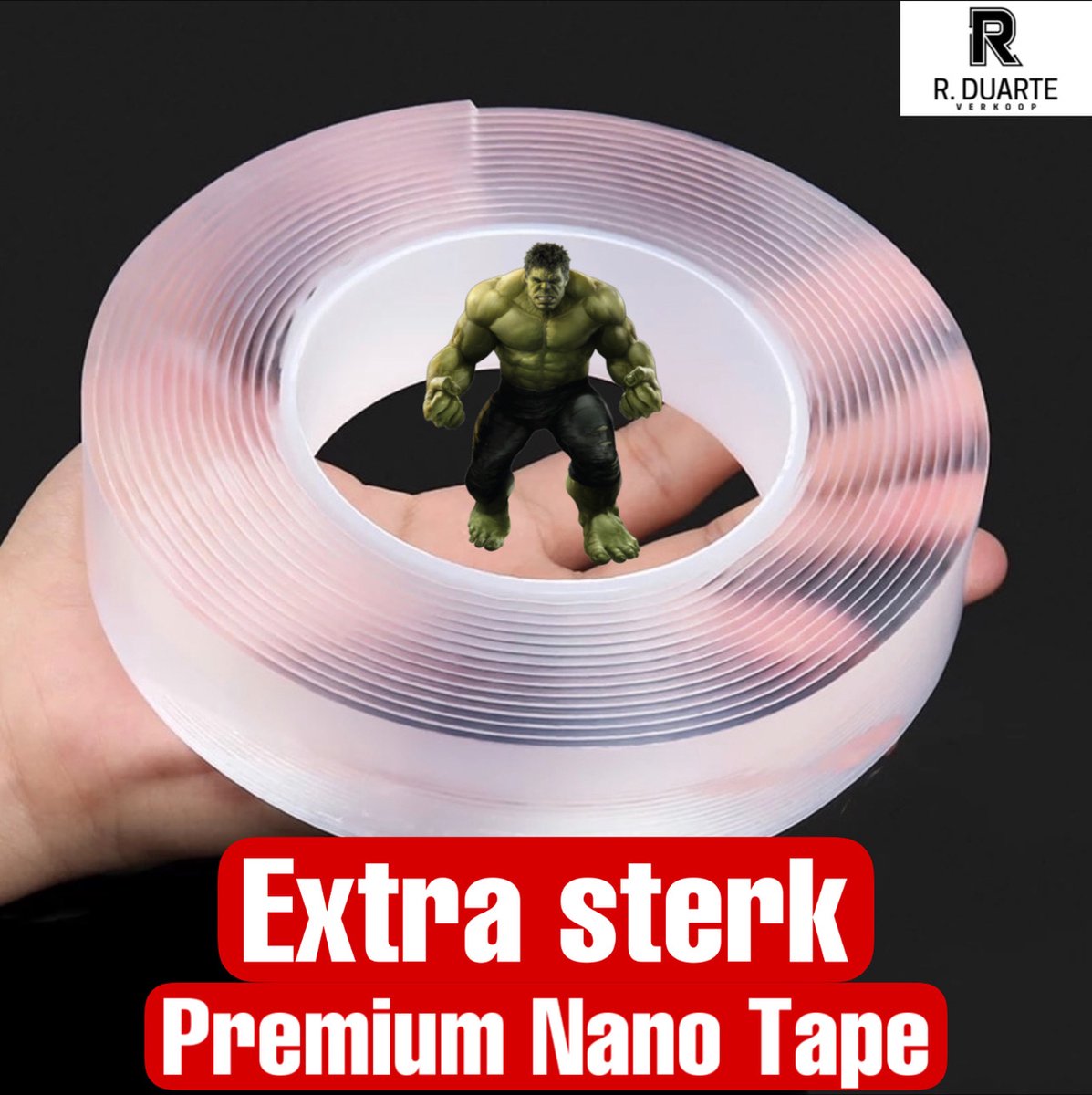 Premium Dubbelzijdige Nano Tape – Herbruikbaar en Waterproof – 5 Meter – Montagetape -... | bol.com