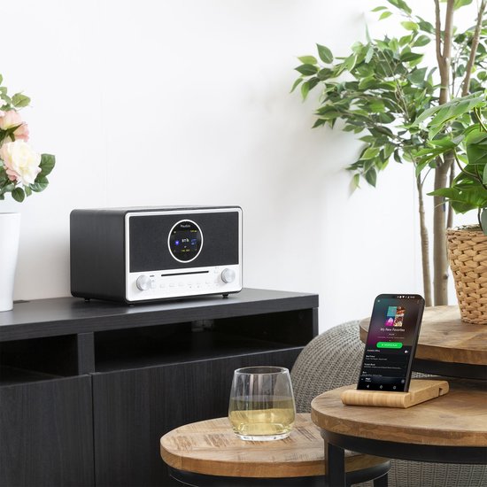 DAB Radio met CD Speler en Bluetooth - Audizio Lucca - FM en Internetradio - AUX en... | bol.com