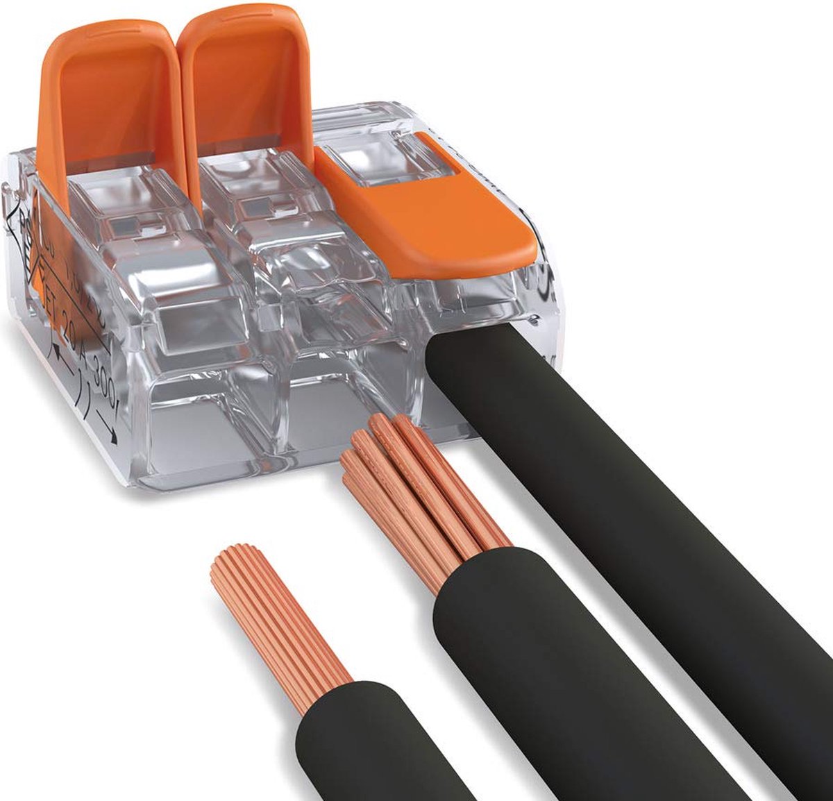 Wago lasklemmen assortiment serie 221 - 2, 3 en 5 voudig (15 stuks ...