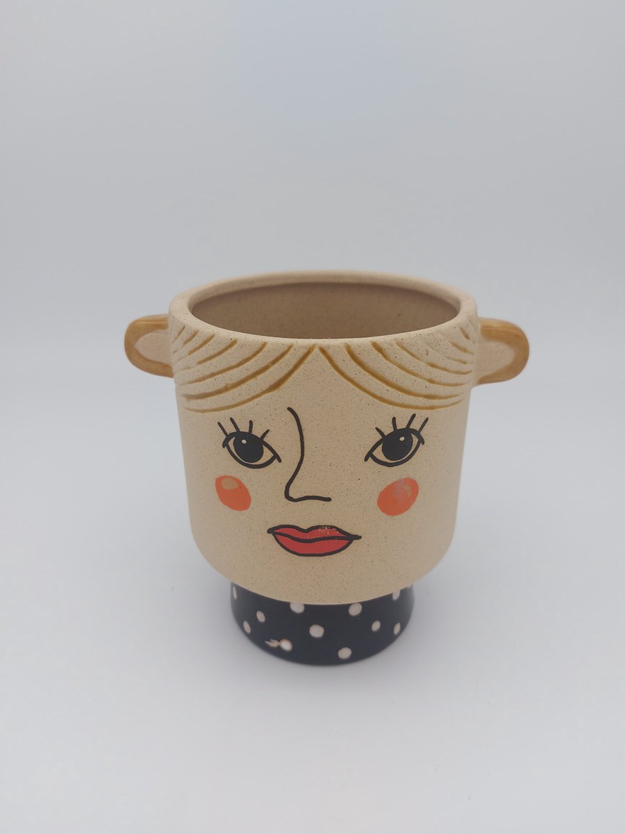 Plantenpot - gezicht - Ashley | bol.com