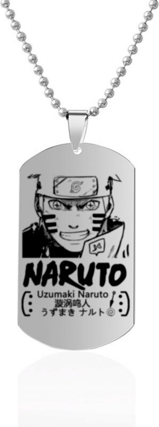 Naruto Ketting - ID Tag - Zilver - Anime - Manga - Naruto Kleding ...