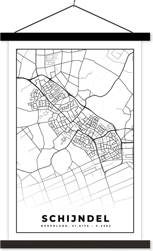 Posterhanger incl. Poster - Schoolplaat - Stadskaart - Schijndel ...