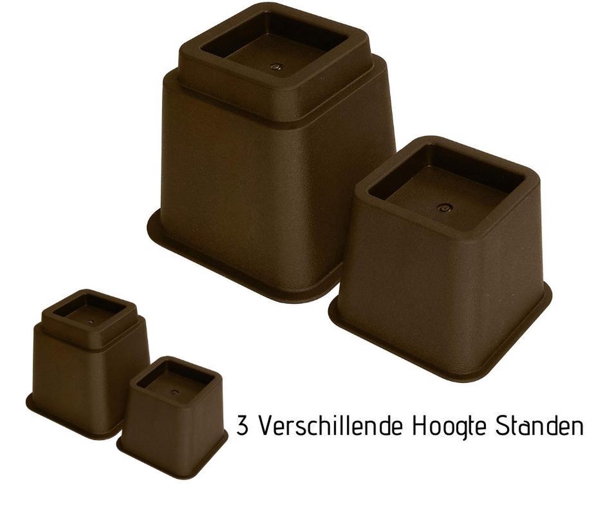 AUORA - Set Van 8 Stuks Meubelverhoger - Bed Verhogers ...