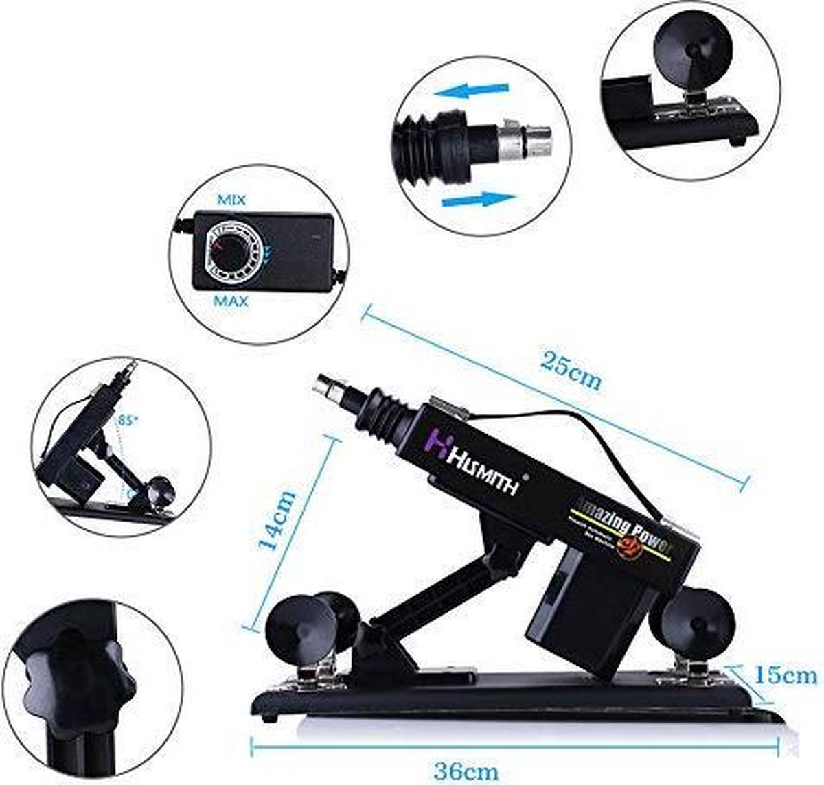 Hismith BASIC - Seks machine - Pakket Gerard - Sexmeubel - SeksMachine ...