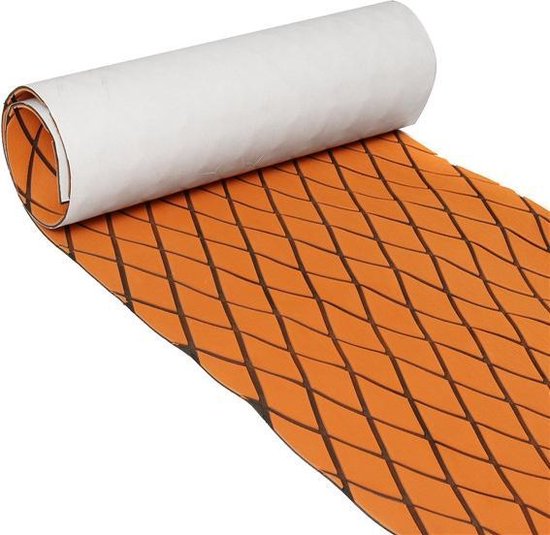 60x190cm Oranje en Zwarte EVA Schuim Marine Teakhouten Vloer ...