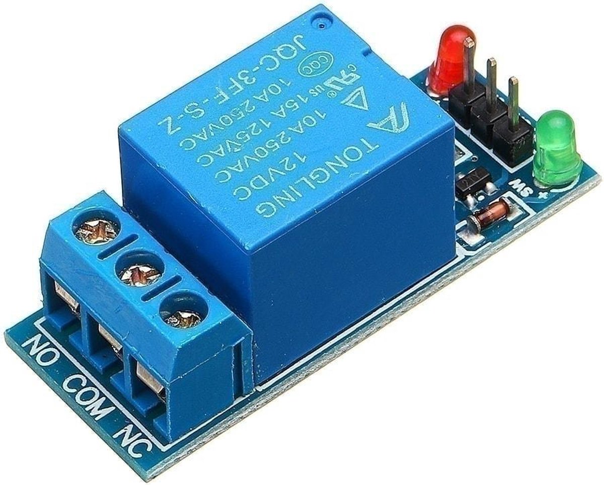 1 Kanaal 12 V Relaismodule met Optocoupler Isolatie Relais Hoog Niveau Trigger voor... | bol.com