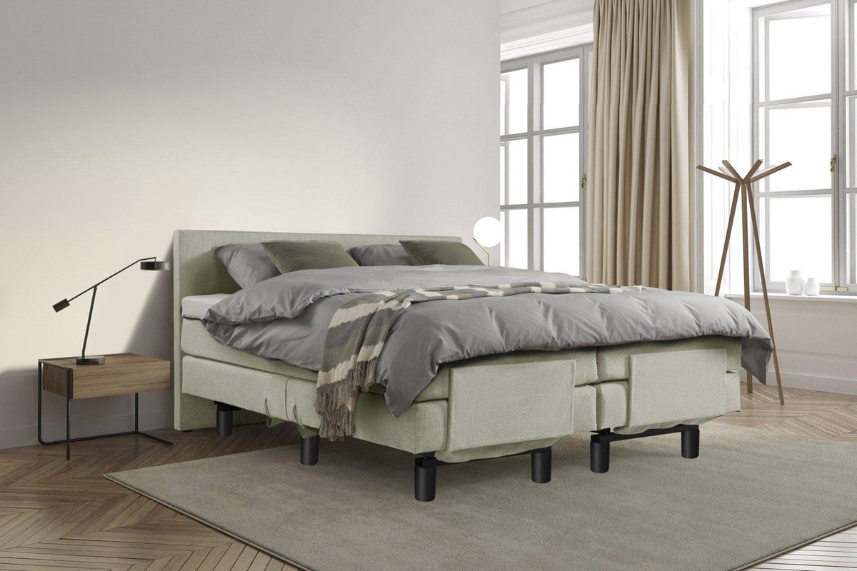 Beddenleeuw Elektrische Boxspring Sophia - 140x200 - Incl. Hoofdbord ...