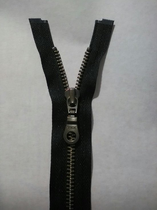 YKK deelbare rits oud messing zwart 70 cm | bol