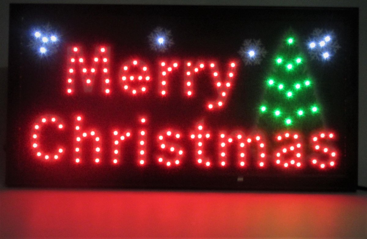 LEDbord - Lichtbord - Merry Christmas - Colourful | bol.com