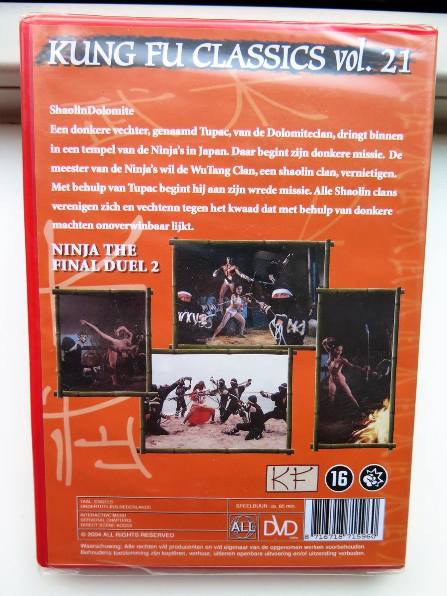 Kung Fu Classics vol 21 - Ninja The Final Duel 2 (DVD) | DVD | bol.com