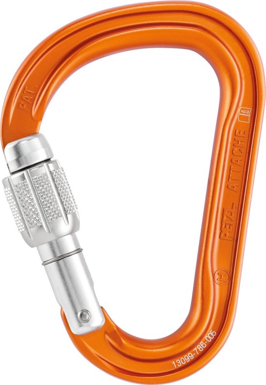 Petzl Attache SL karabiner oranje | bol