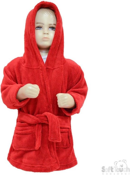 Soft Touch baby badjas - duster - blauw - maat 12 - 18 mnd - | bol.com