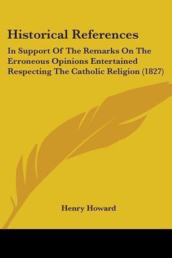 Historical References, Henry Howard | 9781436872348 | Boeken | bol.com