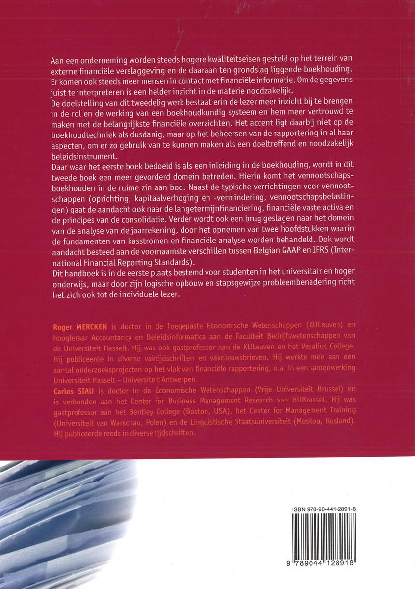 Boekhouding en financiële rapportering | 9789044128918 | Roger Mercken ...