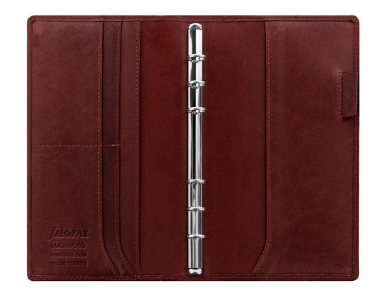 Filofax Personal Slim Lockwood Garnet Or | bol