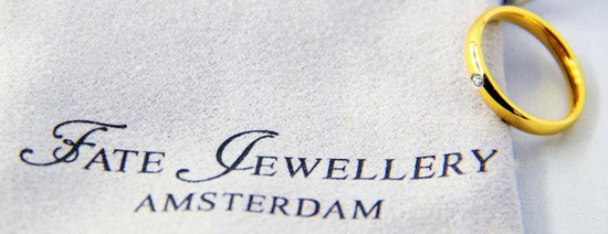 Fate Jewellery Ring FJ146 - Stacking ring - 18mm - geel verguld met Zirkonia Kristal | bol