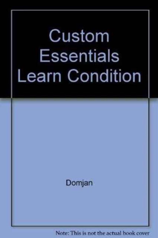 CUSTOM THE ESSENTIALS OF LEARNING & CONDITIONING, Domjan | 9781408057520 | Boeken | bol.com