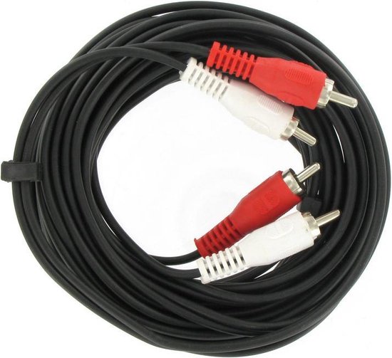 Kopp audio aansluitkabel 2 x 2 tulp 5 m | bol.com