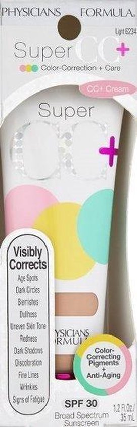 Physicians Formula Super CC Color-Correction + Care CC Cream SPF 30 ...