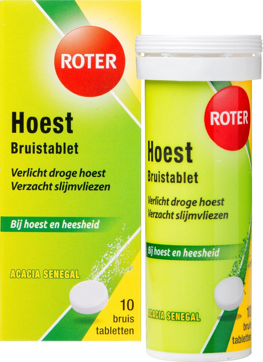Roter Hoest - 10 Bruistabletten - Voedingssupplement | bol