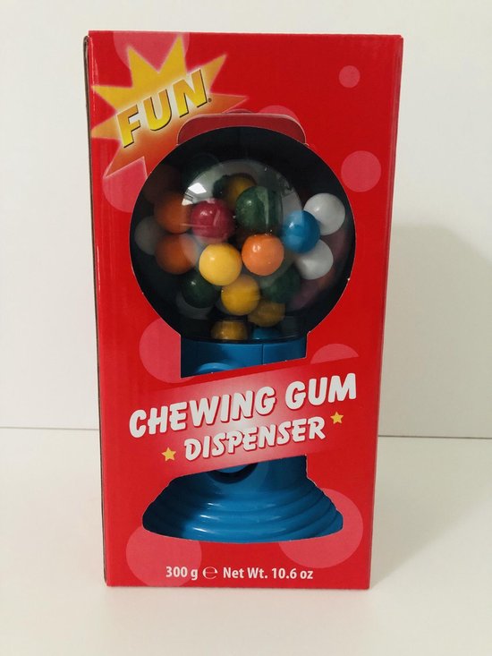 Chewing gum Dispenser 22 cm Blauw - Kauwgomballen Automaat | bol.com