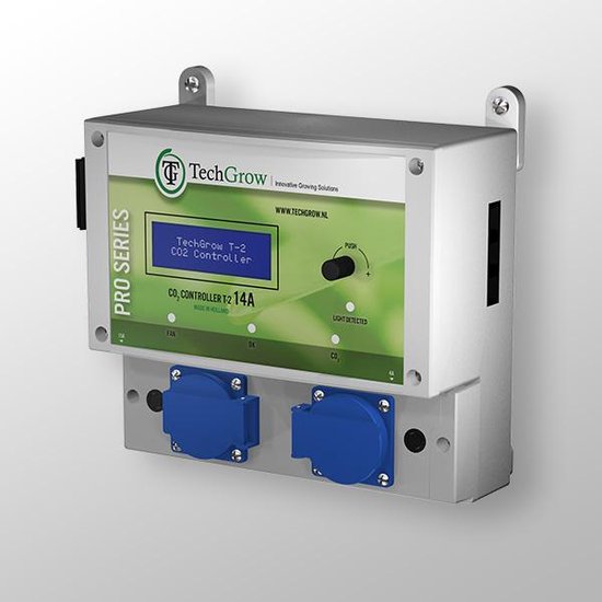 TechGrow T-2 Pro Co2 controller 7A (excl S-4 sensor) | bol