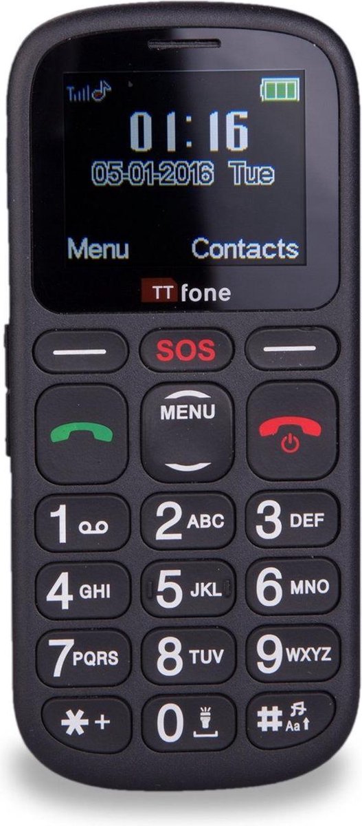 TTFone Comet TT100 - Telefoon voor ouderen met SOS knop en grote ...
