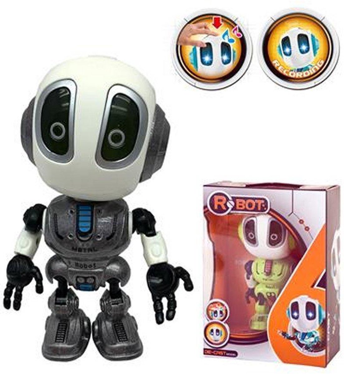 Die-Cast Robot met Licht en Geluid Grijs | bol.com