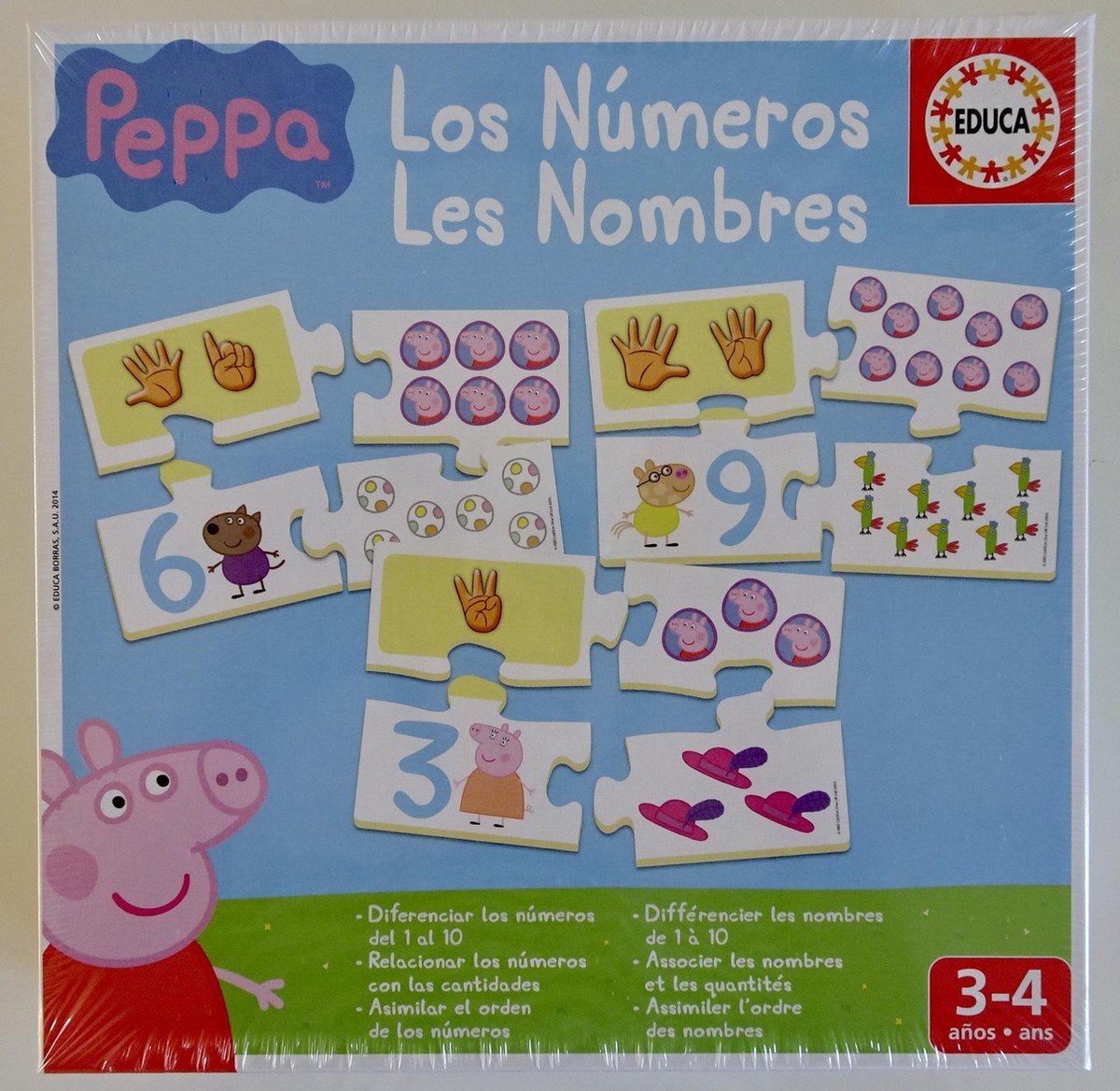 Educational Puzzle From Peppa Big, Learn The Numbers | Games | bol.com
