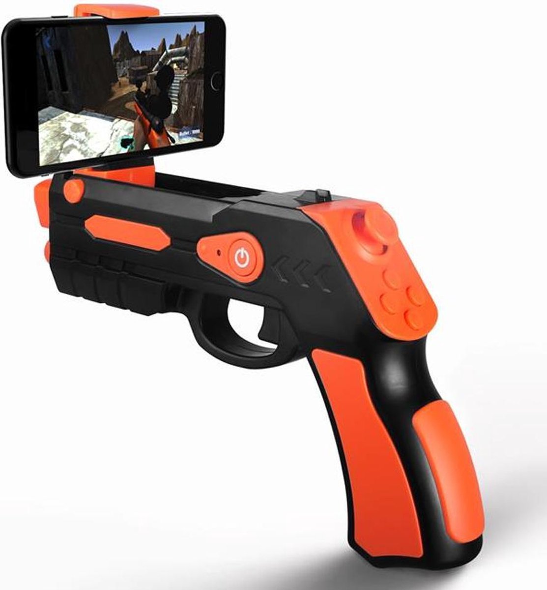 Augmented reality gun blaster zwart/oranje - voor IOS/Android | bol.com